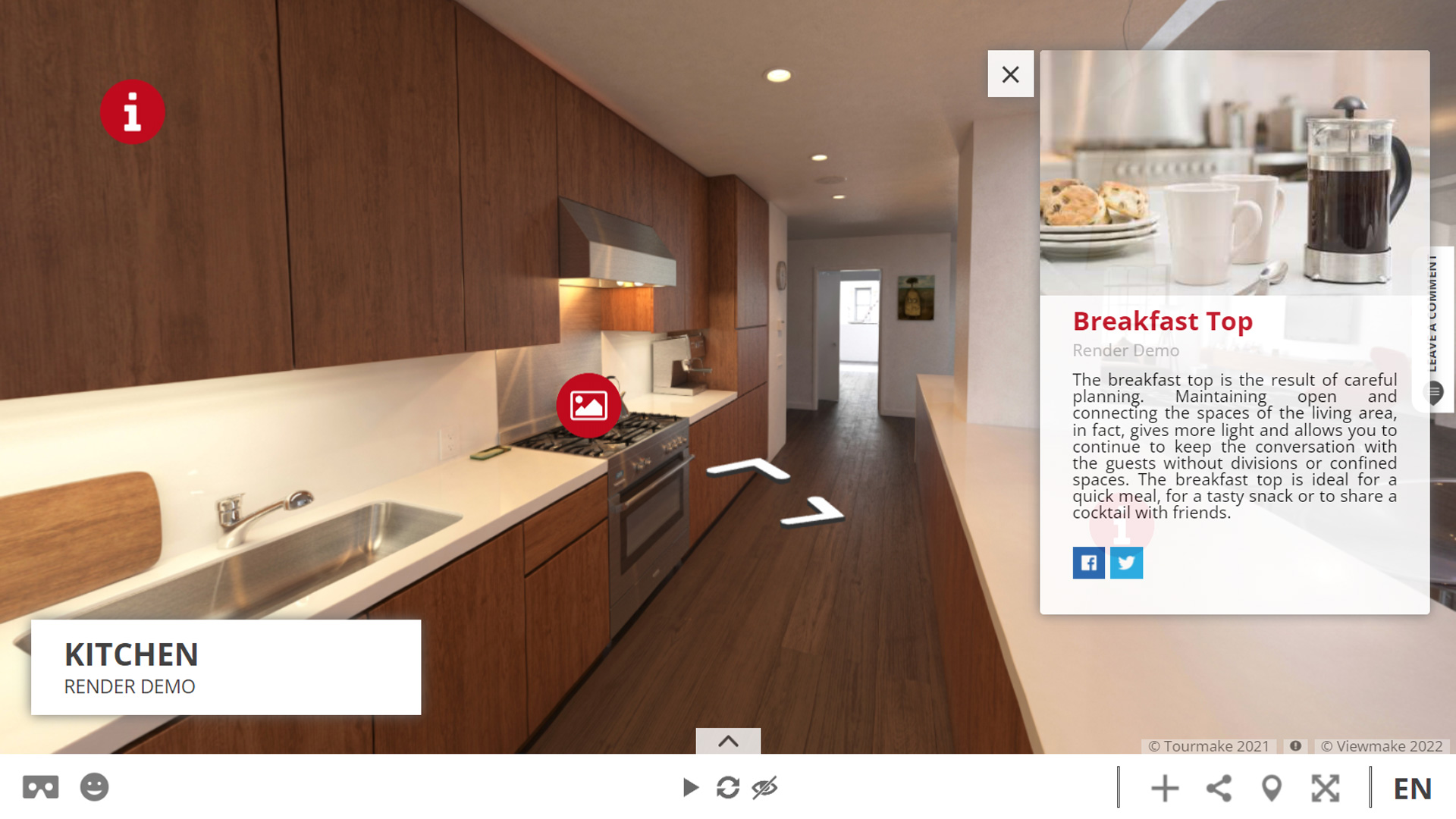 Entra nel mondo della realtà virtuale Tourmake